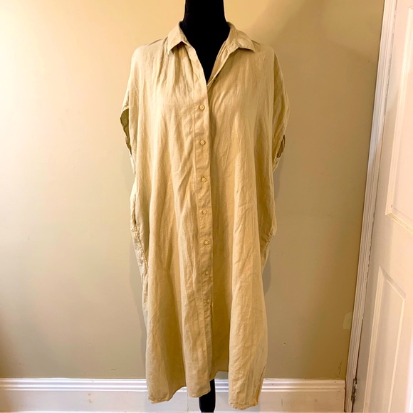 Uniqlo | Dresses | Uniqlo Oversize Shift Dress Xs Neutral Capsule ...